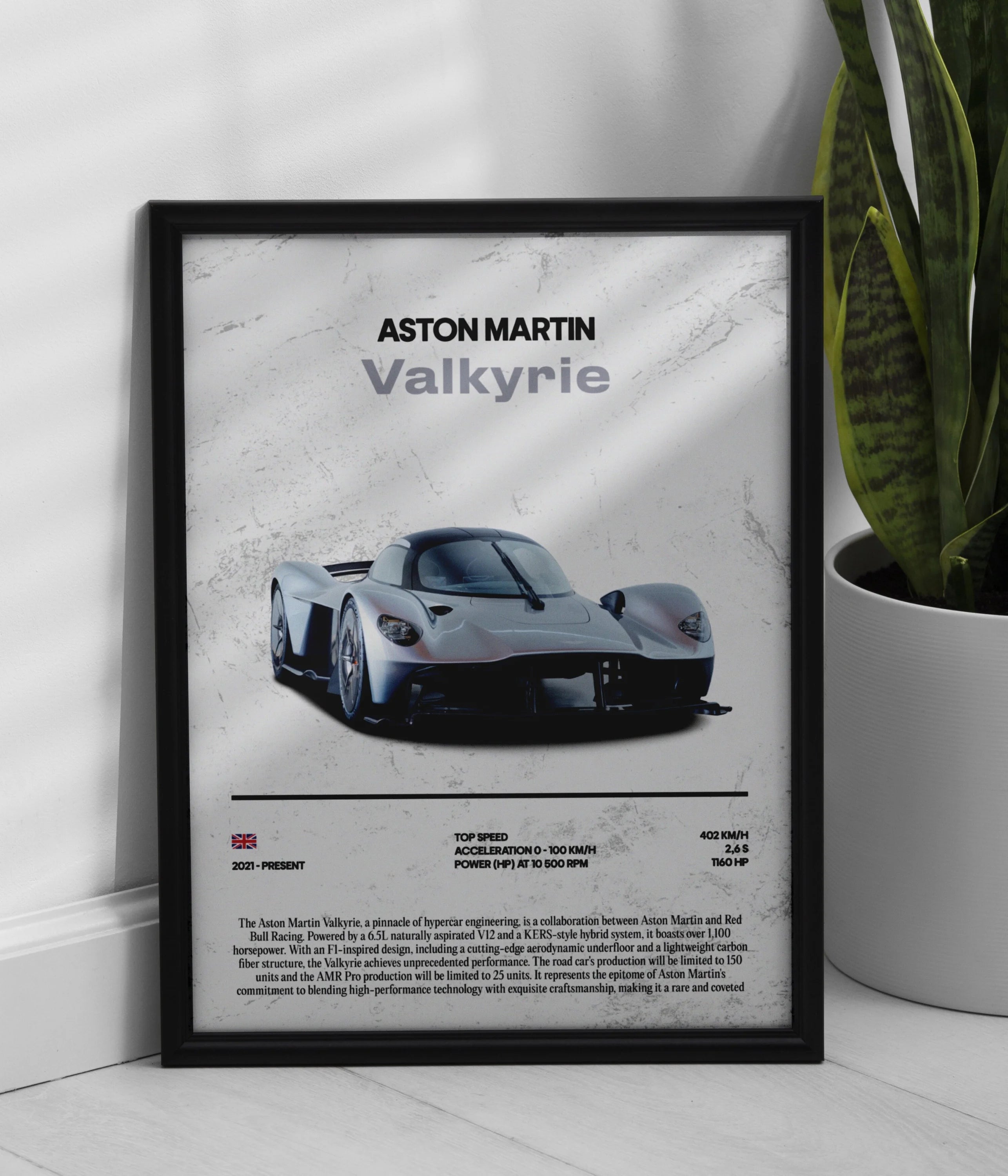 Aston Martin Valkyrie Poster - Tourismo Clothing