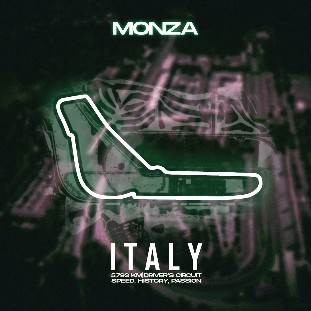 F1 Monza Italy Circuit Canvas – Tourismo Clothing